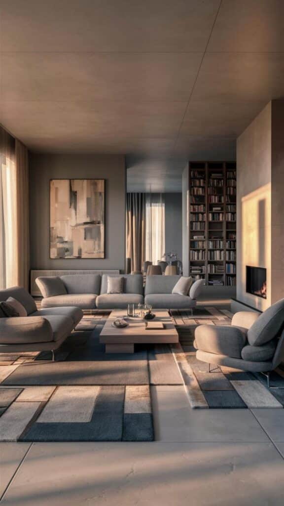 Wohnzimmer Grau Beige Gold