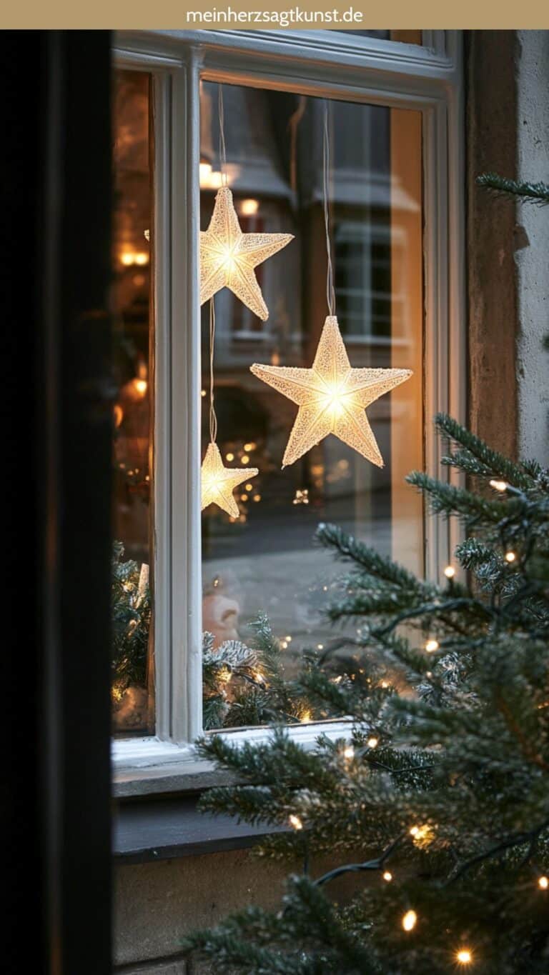 Lichterketten Am Fenster Befestigen