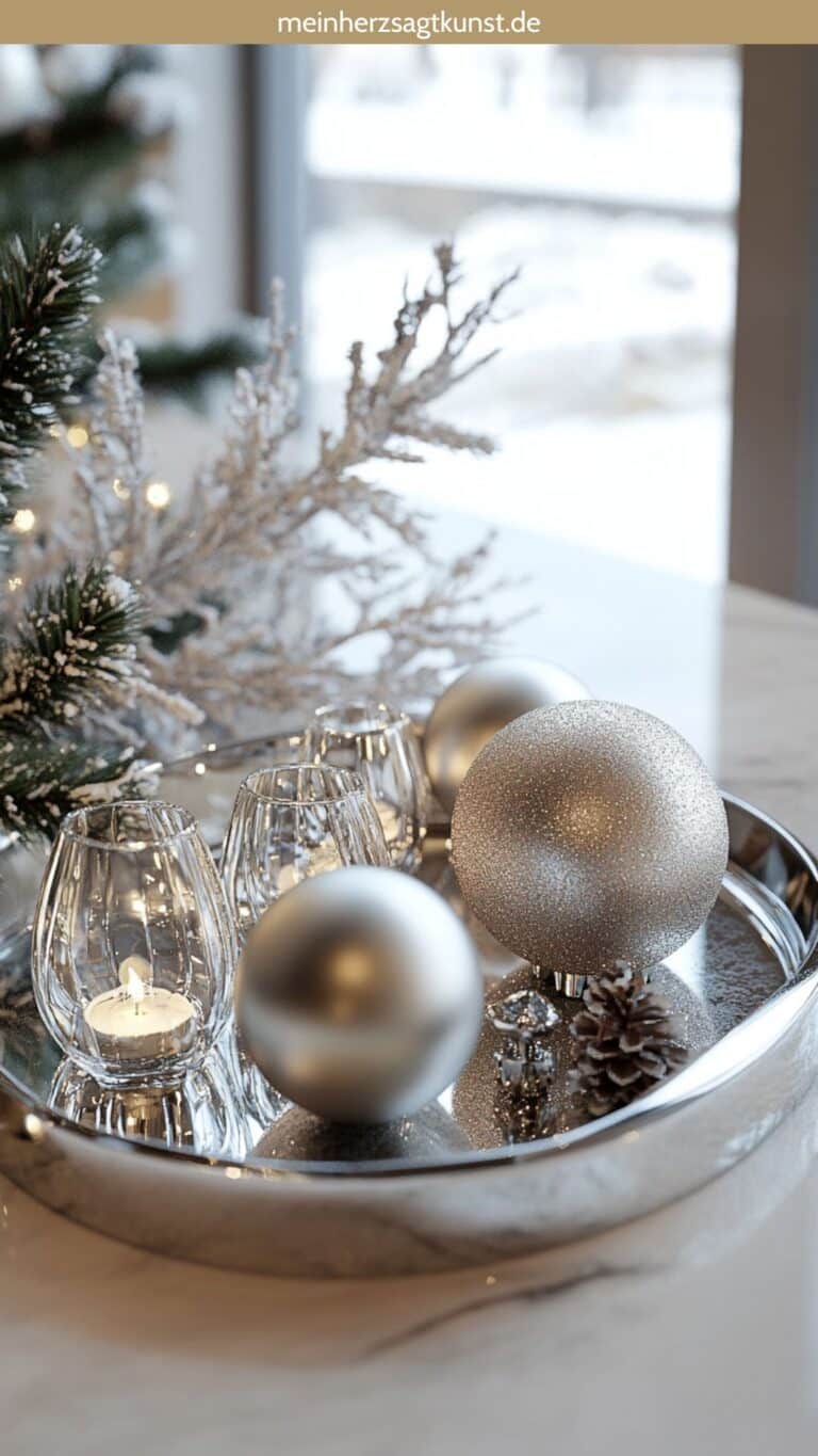 Wunderbar Lãngliches Tablett Weihnachtlich Dekorieren Fotos