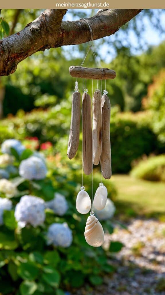 Garten Windspiel selber machen: 7 DIY-Ideen - Mein Herz sagt Kunst